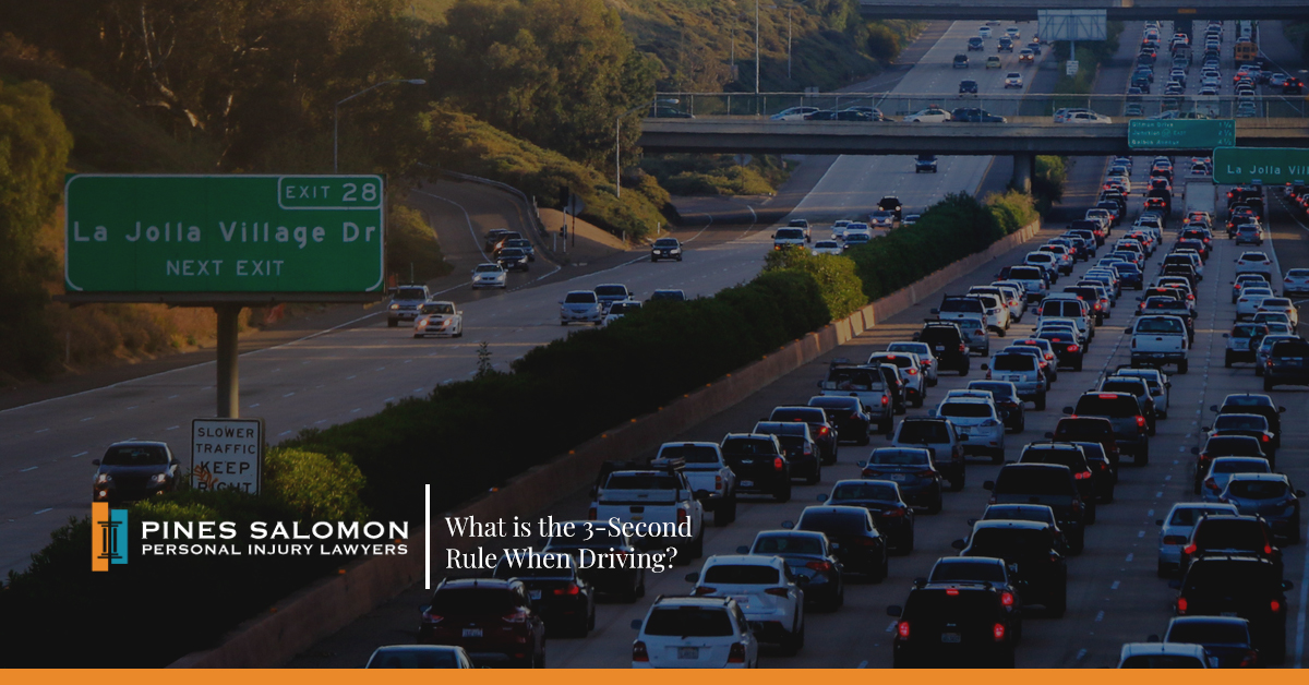 What is the 3-Second Rule When Driving? | Pines Salomon Personal Injury ...